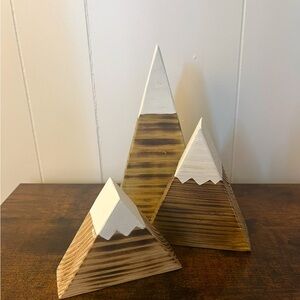 Accents | Rustic Wooden Mountain Decor Set | Poshmark